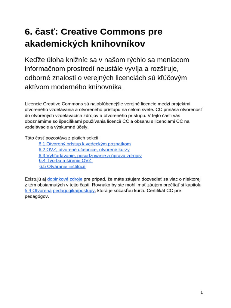 2021 Unit 5 - Creative Commons For Academic Librarians - SK | PDF