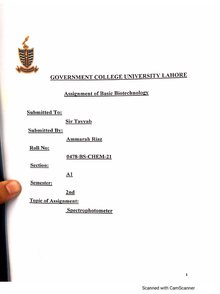 Biotechnology Assignment | PDF