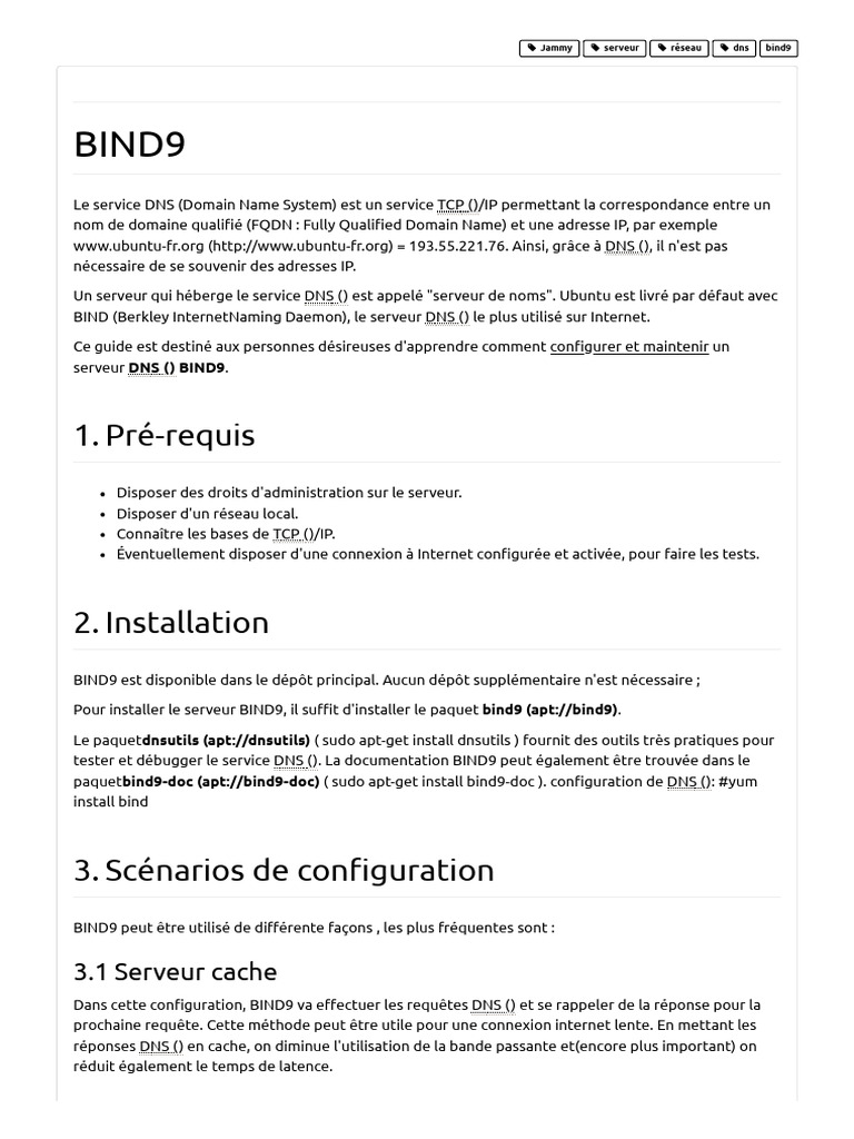 Bind9 (Wiki Ubuntu-Fr) | PDF