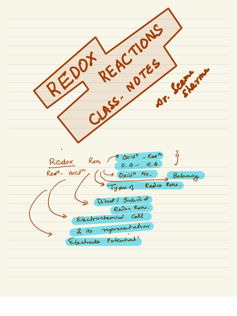 Redox Reactions | PDF