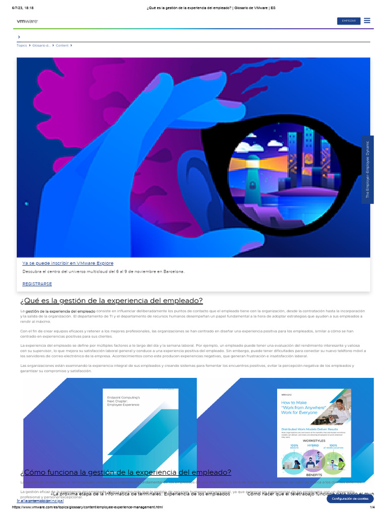 ¿Qué es la gestión de la experiencia del empleado_ _ Glosario de VMware _ ES_1 | PDF
