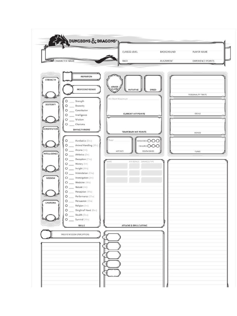 DND Character Sheet | PDF