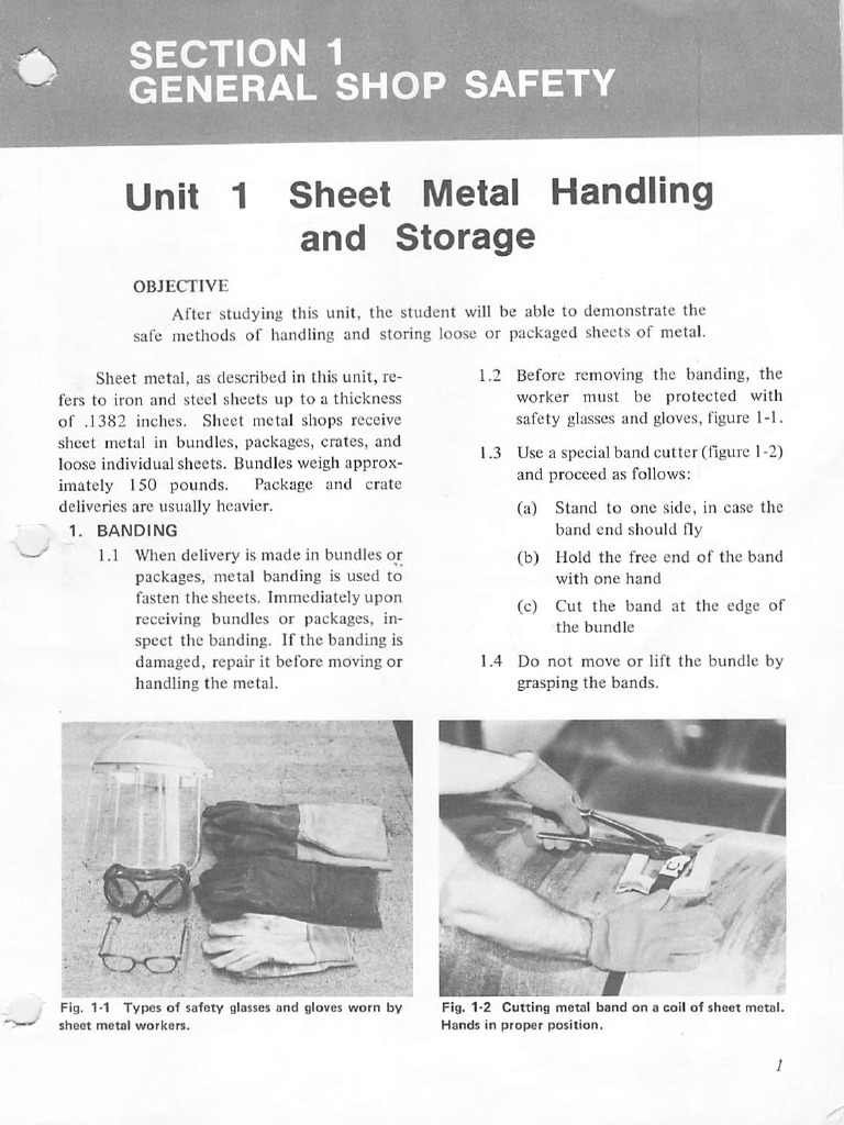 Sheet Metal Safety Packets 1-11 1 | PDF