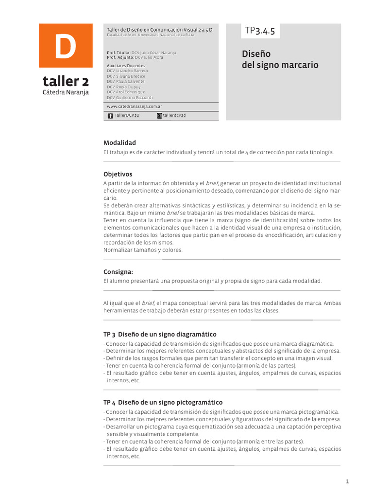 Diseño Del Signo Marcario: Modalidad | PDF