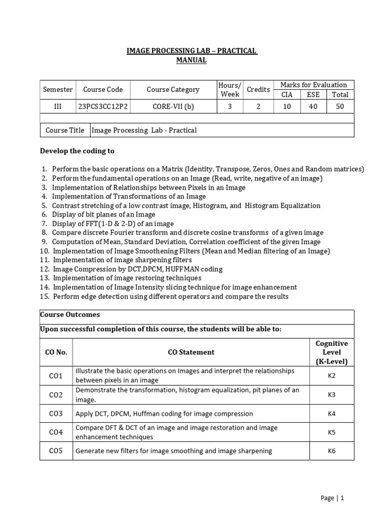 IP Lab Writeups 1 10programs | PDF