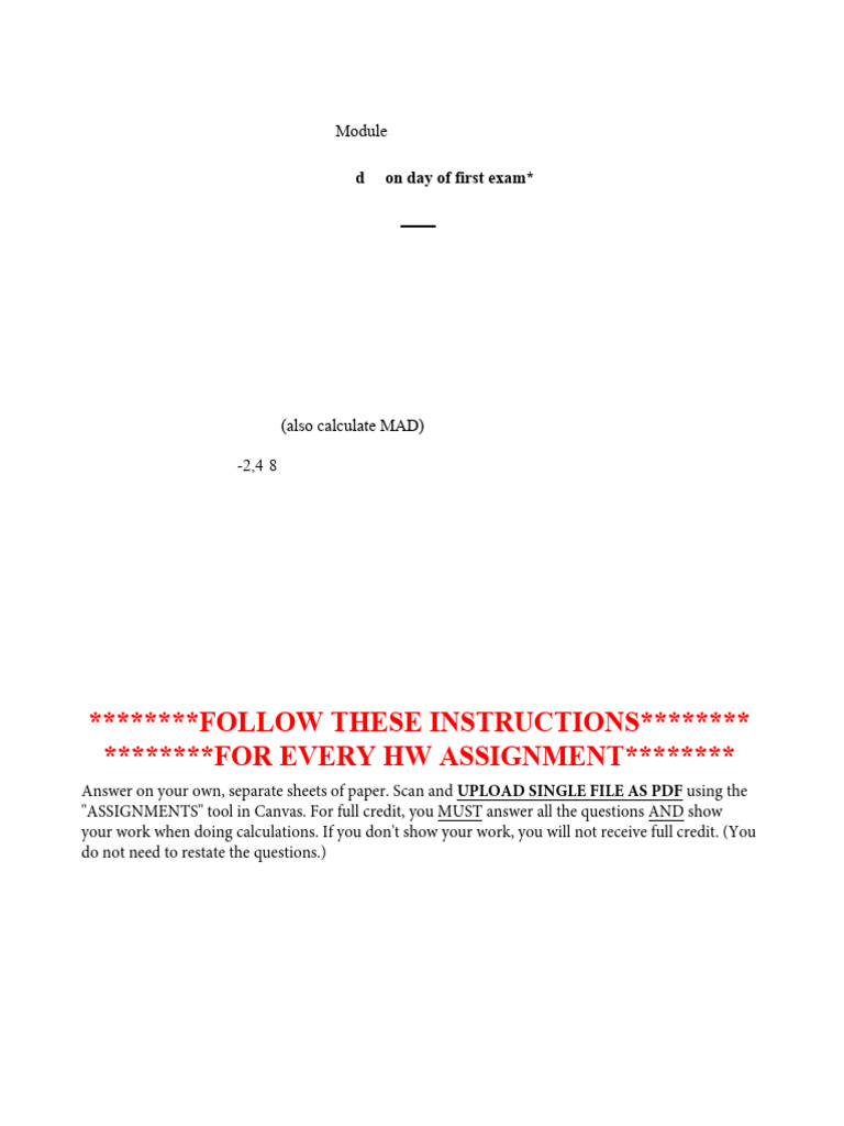 Homework Module 1 Descriptive Statistics | PDF