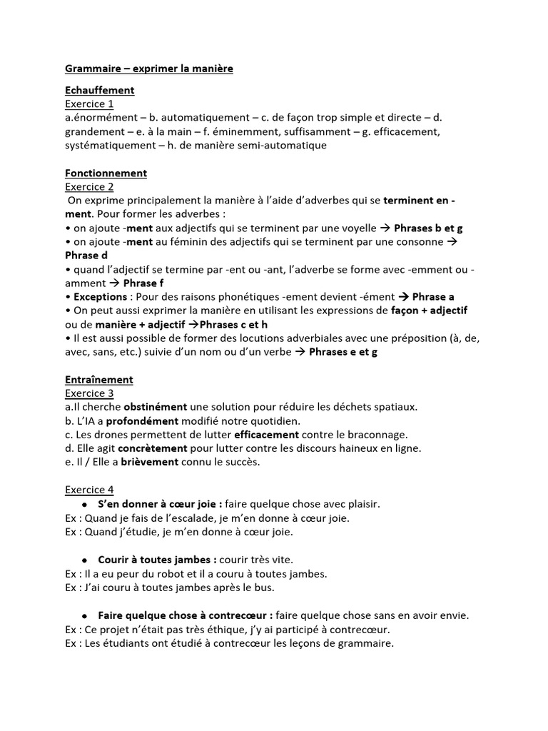 Gram - Exprimer La Manière | PDF