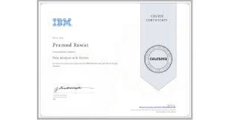 Ibm Certificate New | PDF