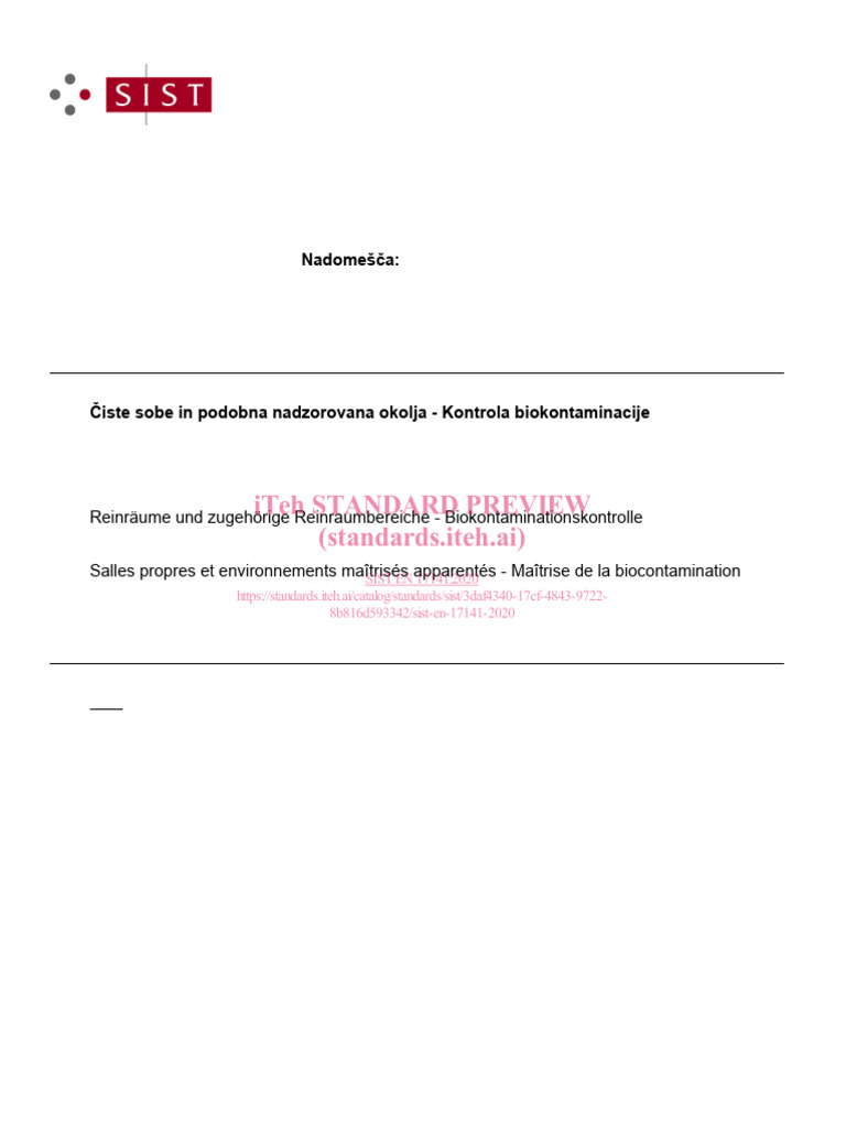 Sist en 17141 2020 | PDF