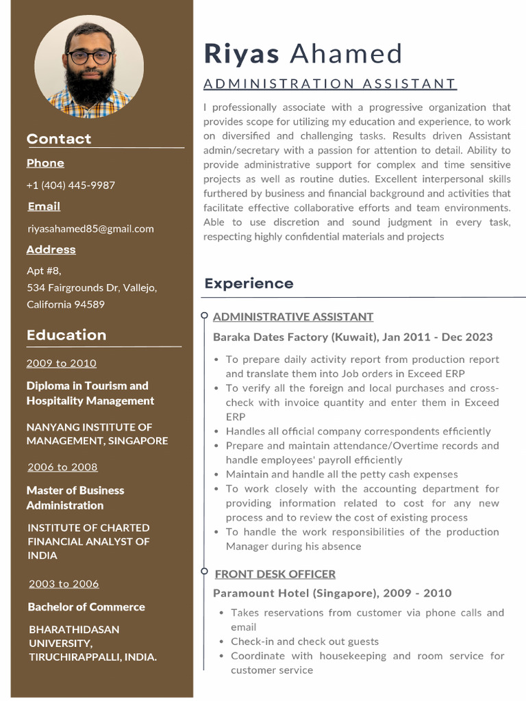 Black White Minimalist CV Resume | PDF