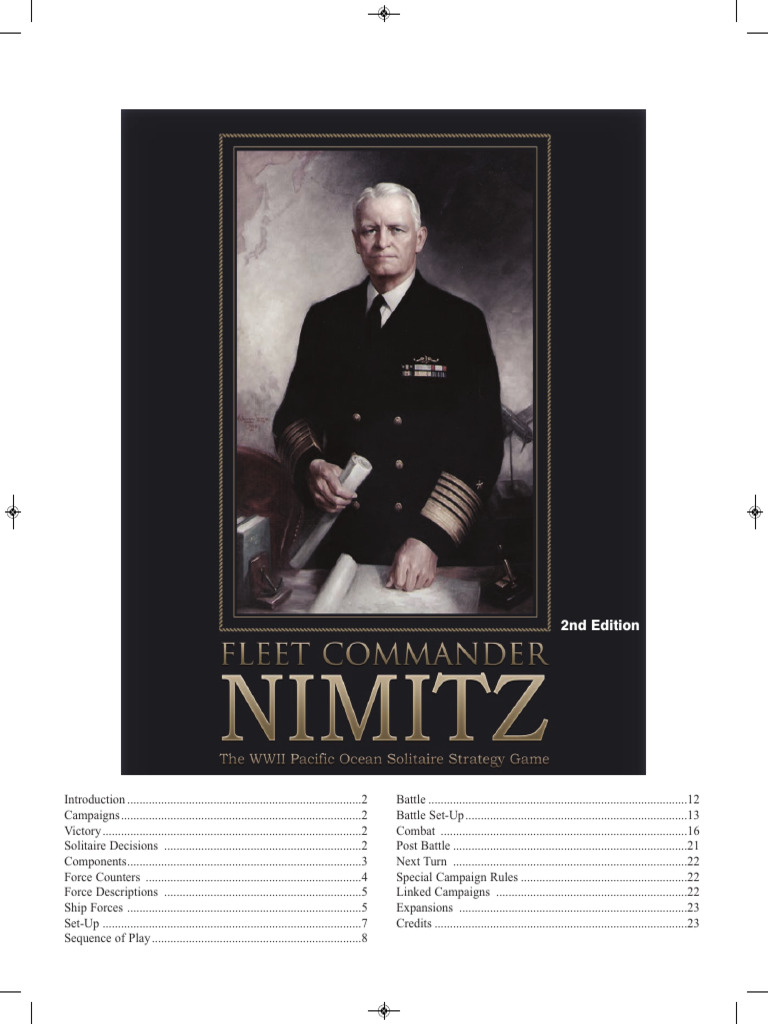 Fleet Commander Nimitz - 2nd Edition Rulebook and Upgrades | PDF | Aircraft Carrier | Warfare