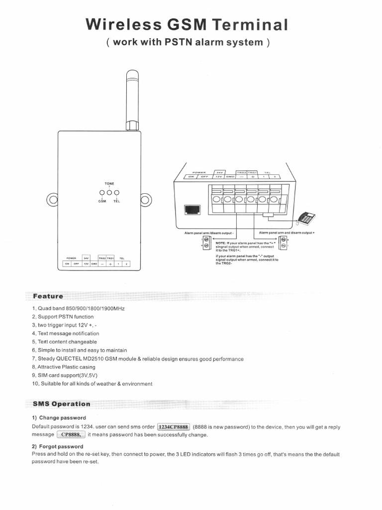 Terminal GSM NEW EN | PDF