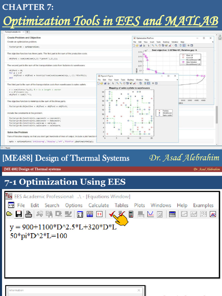 Optimization Tools in EES & MATLAB | PDF | Mathematical Optimization ...
