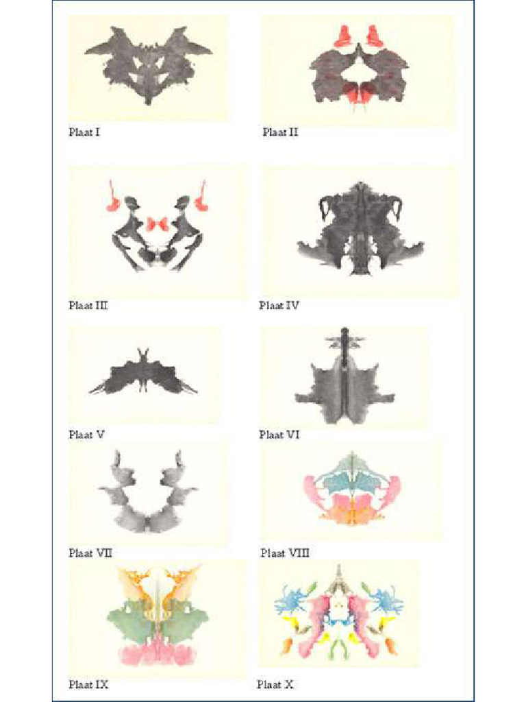 Rorschach Inkblots | PDF