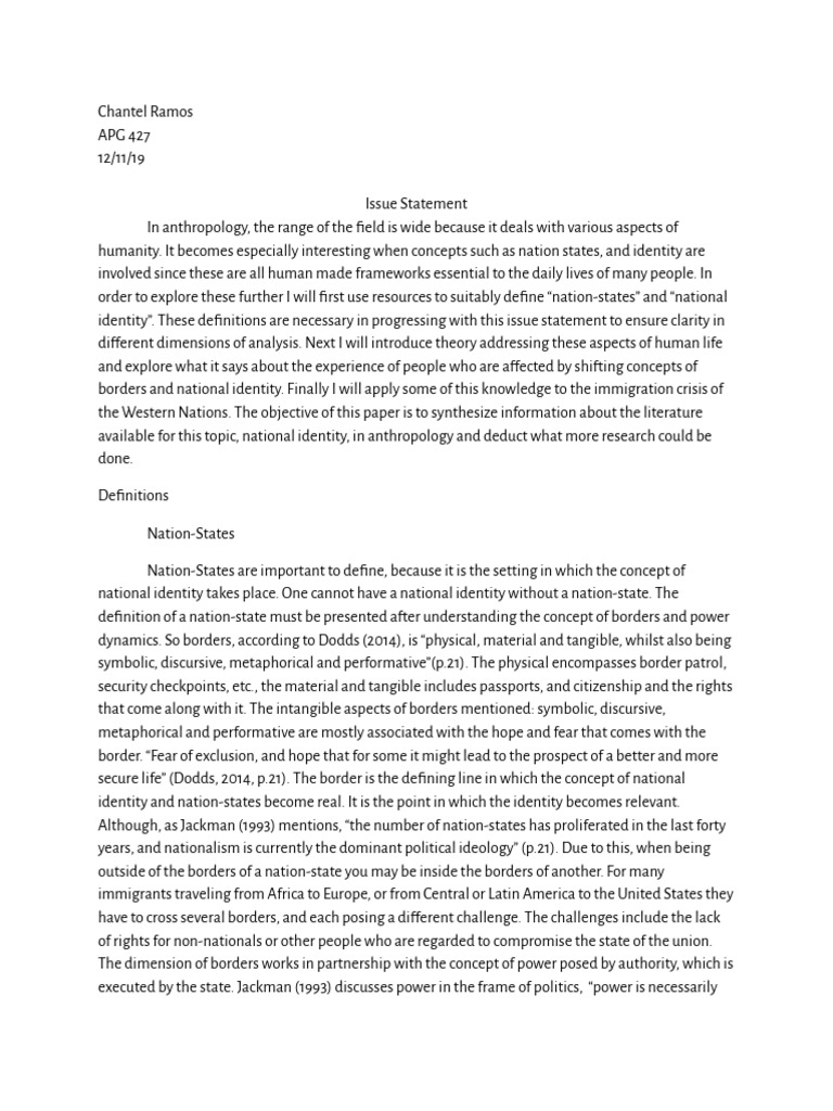 APG 427 Issue Statement | PDF