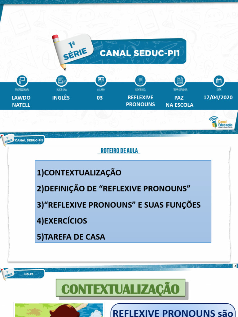 Slides Reflexive Pronouns | PDF