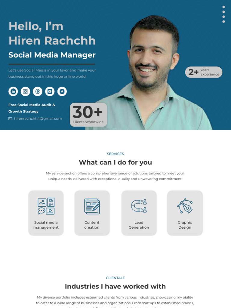 Portfolio 2023 - Hiren For Graphic Designing + | PDF