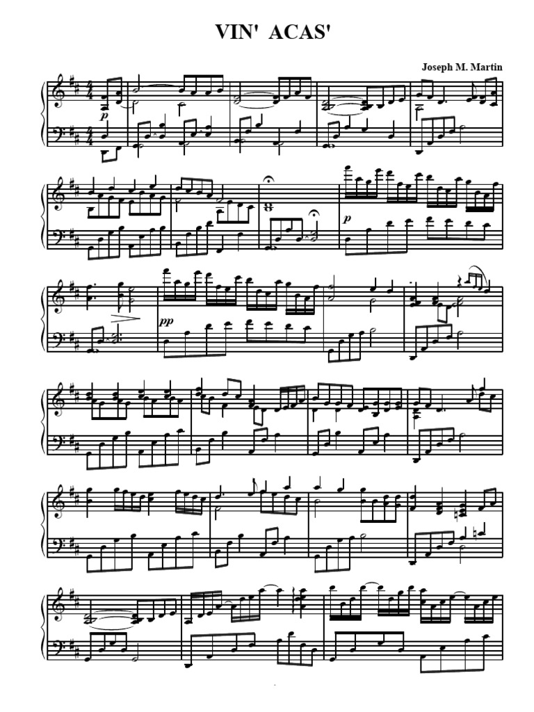Vin' Acas' Pian | PDF
