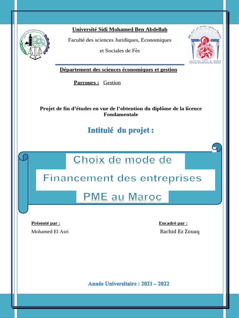 Financement Des PME Au Maroc | PDF