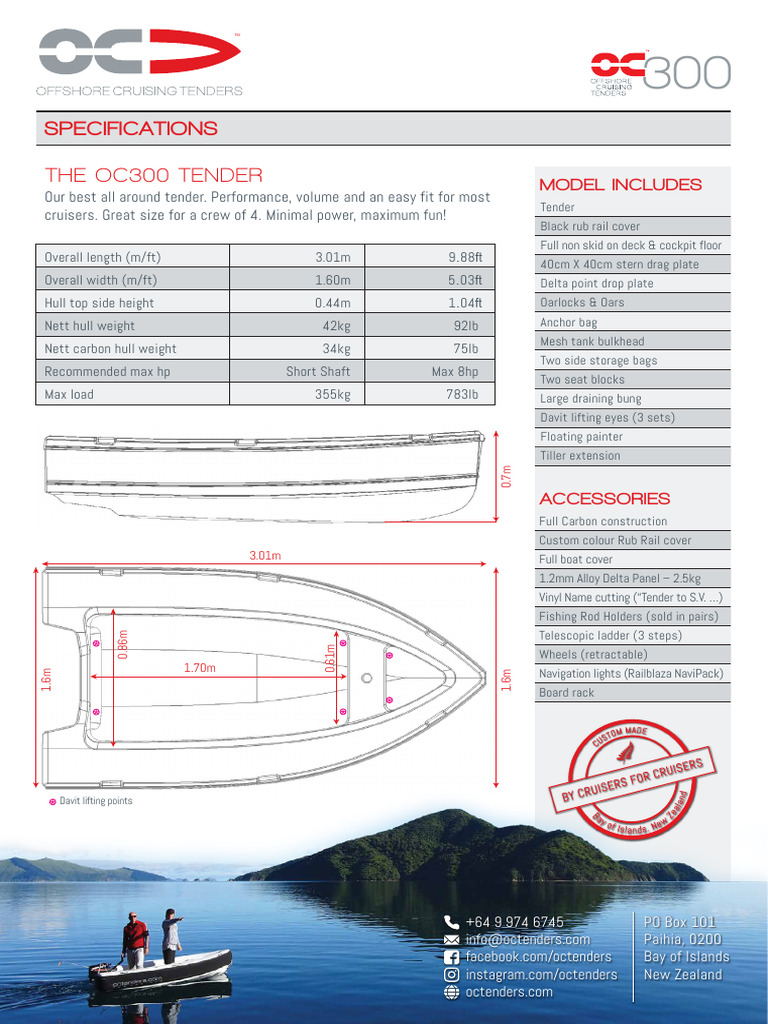 OC300 Tender Specifications & Features | PDF