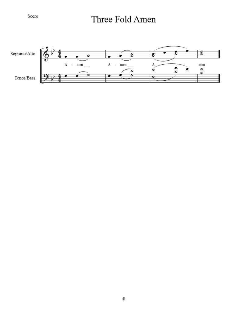 Three Fold Amen | PDF