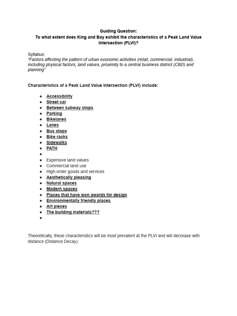 Toronto PLVI Analysis | PDF
