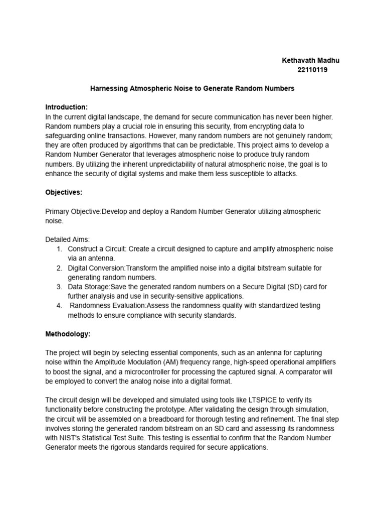 Project Idea | PDF