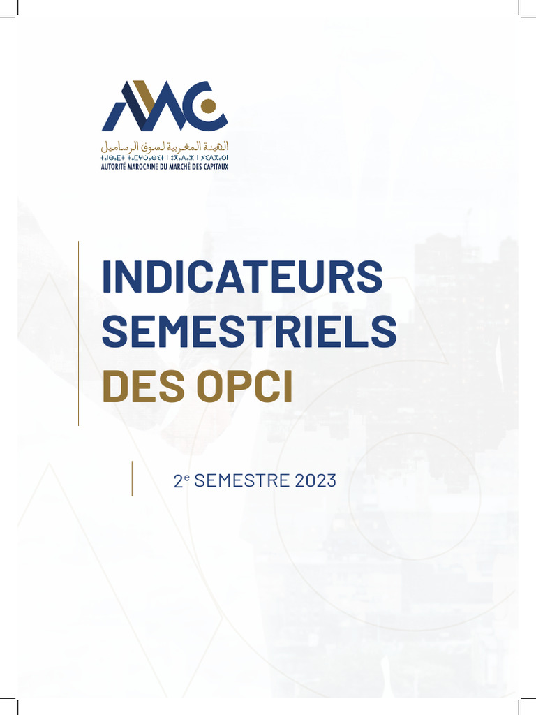 Indicateurs Semestriels Des Opci 2e SMT 2023 - 1 | PDF