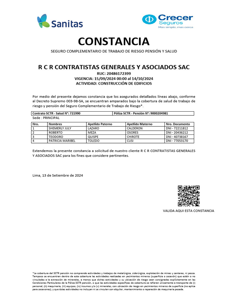 Constancia | PDF