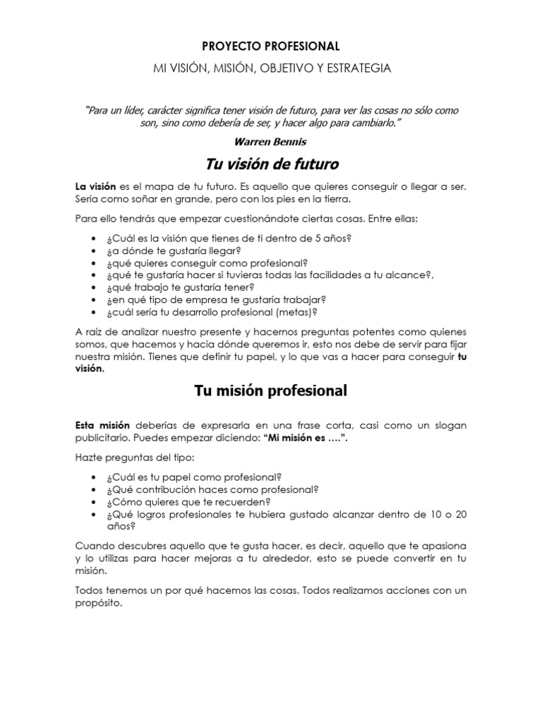 Proyecto Profesional | PDF