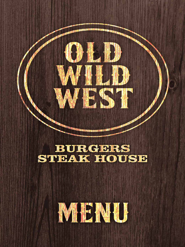 Menu Old Wild West Restaurant | PDF