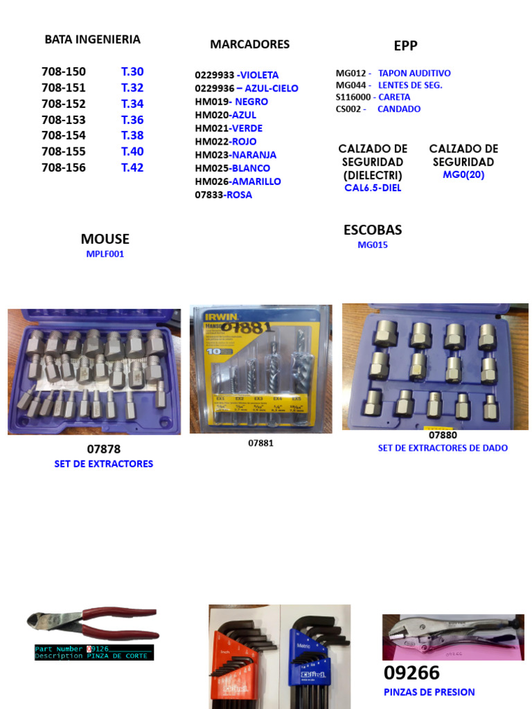 Catalogo de Herramientas para Tool Room | PDF