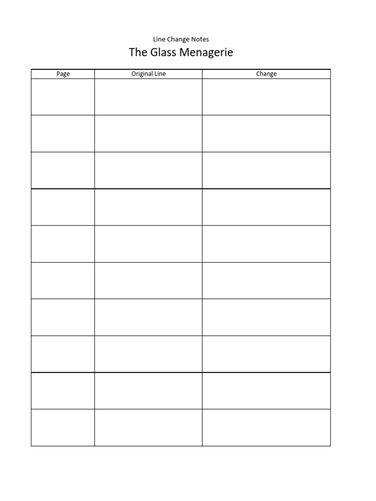 Line Change Notes | PDF