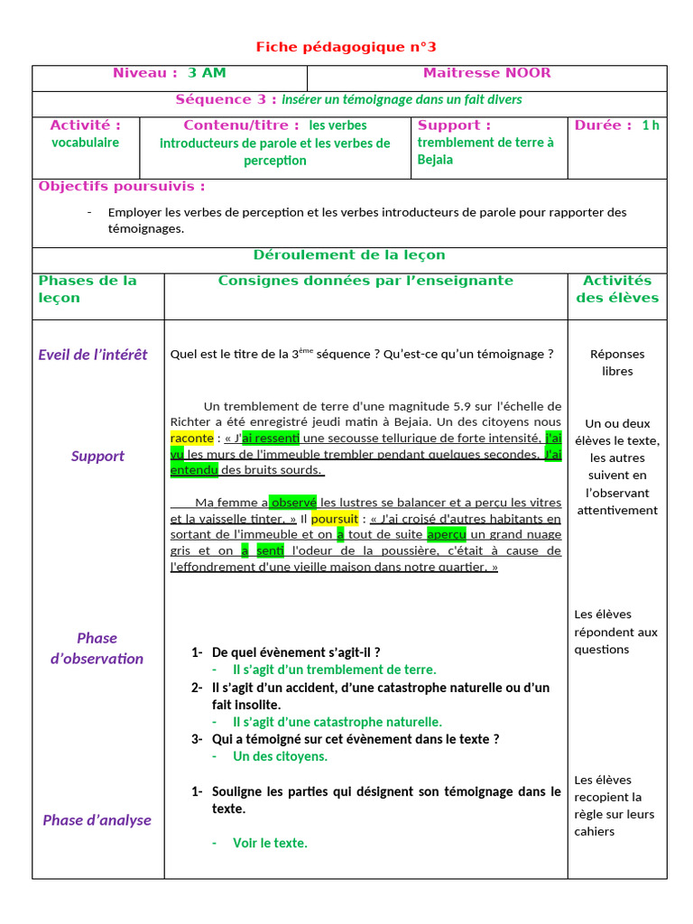Vocabulaire | PDF