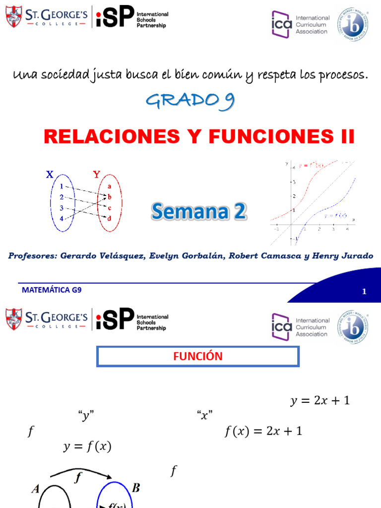 RELACIONES Y FUNCIONES II - G9 - Bim II - 2024 | PDF