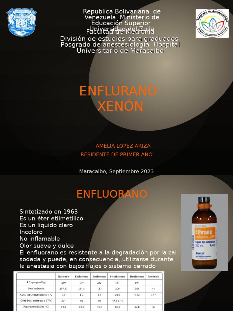 enflurano y xenon | PDF