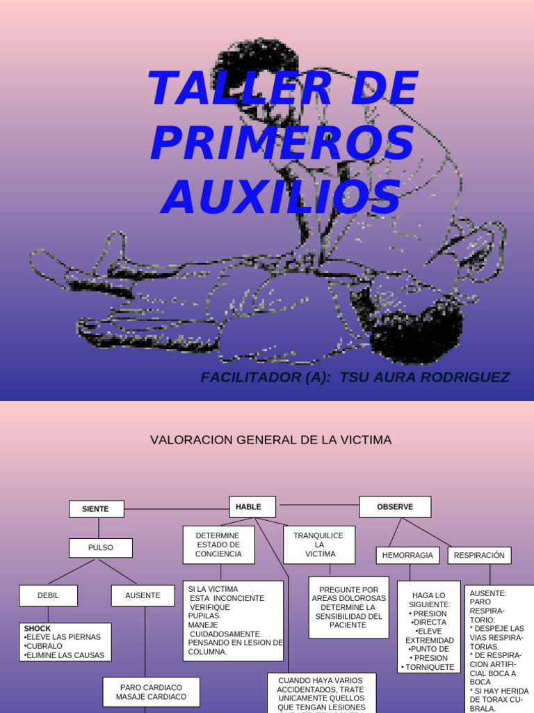 Taller de Primeros Auxilios Ii | PDF | Quemar | Primeros auxilios