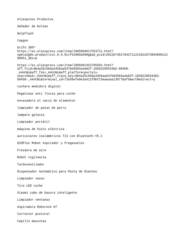 Aliexpress Compras | PDF