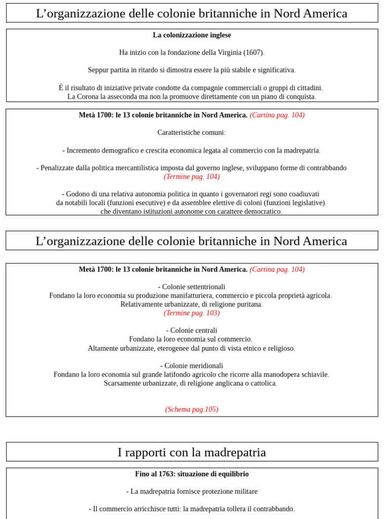 Capitolo 4 - La Rivoluzione Americana | PDF
