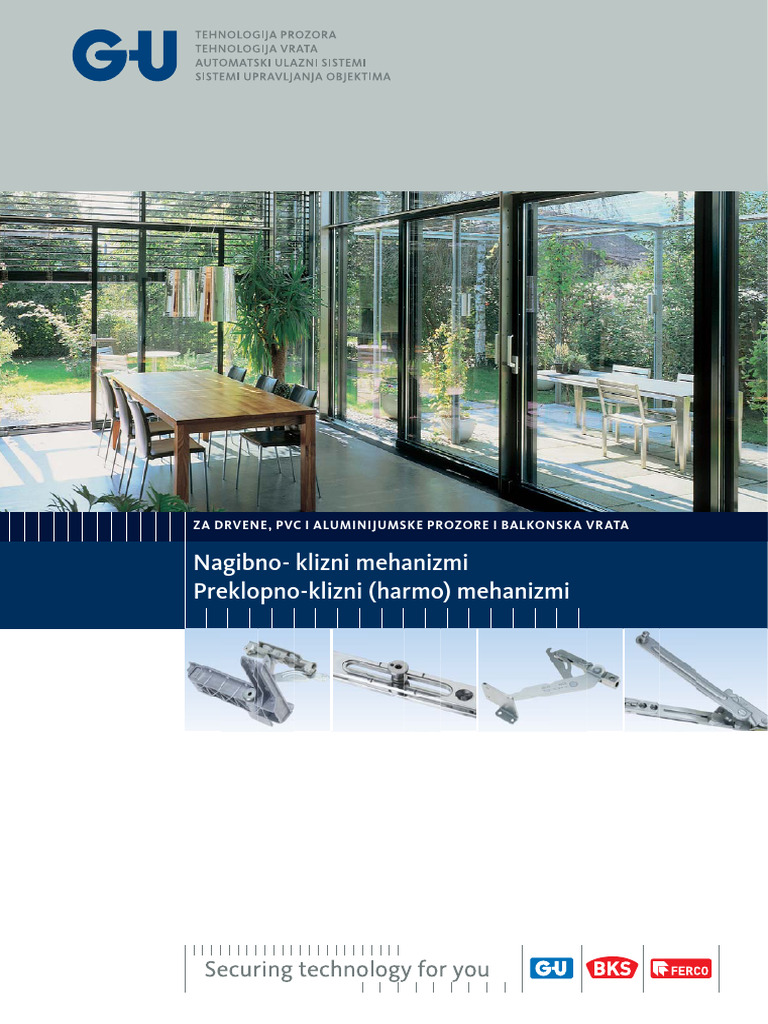 GU Nagibno-Klizni I Preklopno-Klizni Okov Katalog | PDF