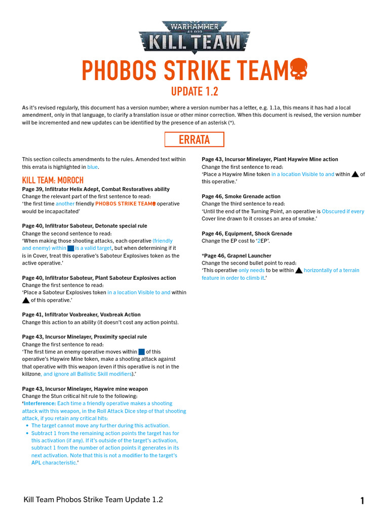 Phobos Strike Team | PDF