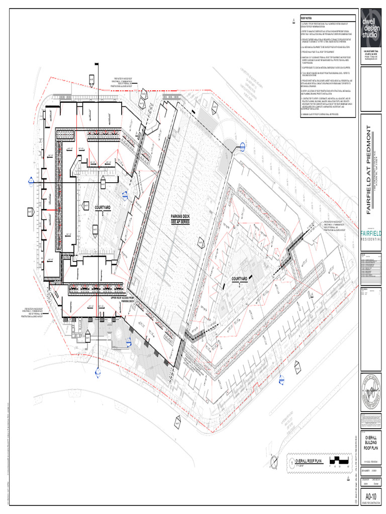 A0 10 OVERALL BUILDING ROOF PLAN Rev.3 | PDF
