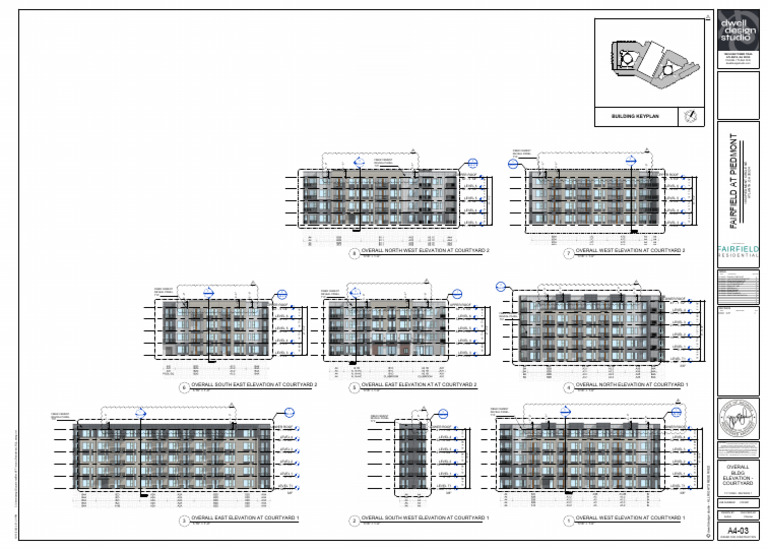 A4 03 OVERALL BLDG ELEVATION - COURTYARD Rev.4 | PDF