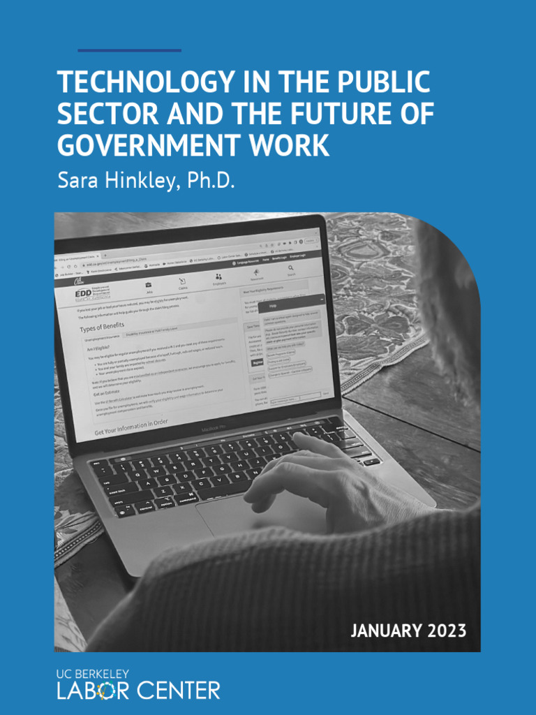 Technology in The Public Sector and The Future of Government Work | PDF