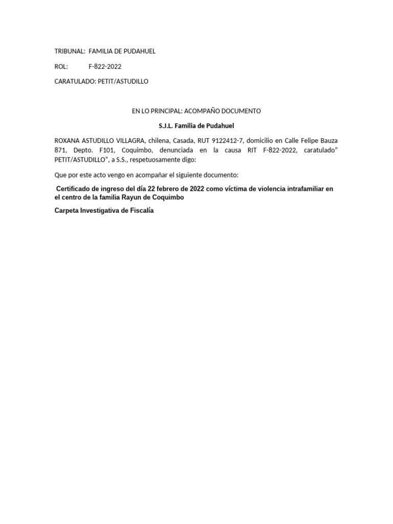 Acompaña de Roxana | PDF