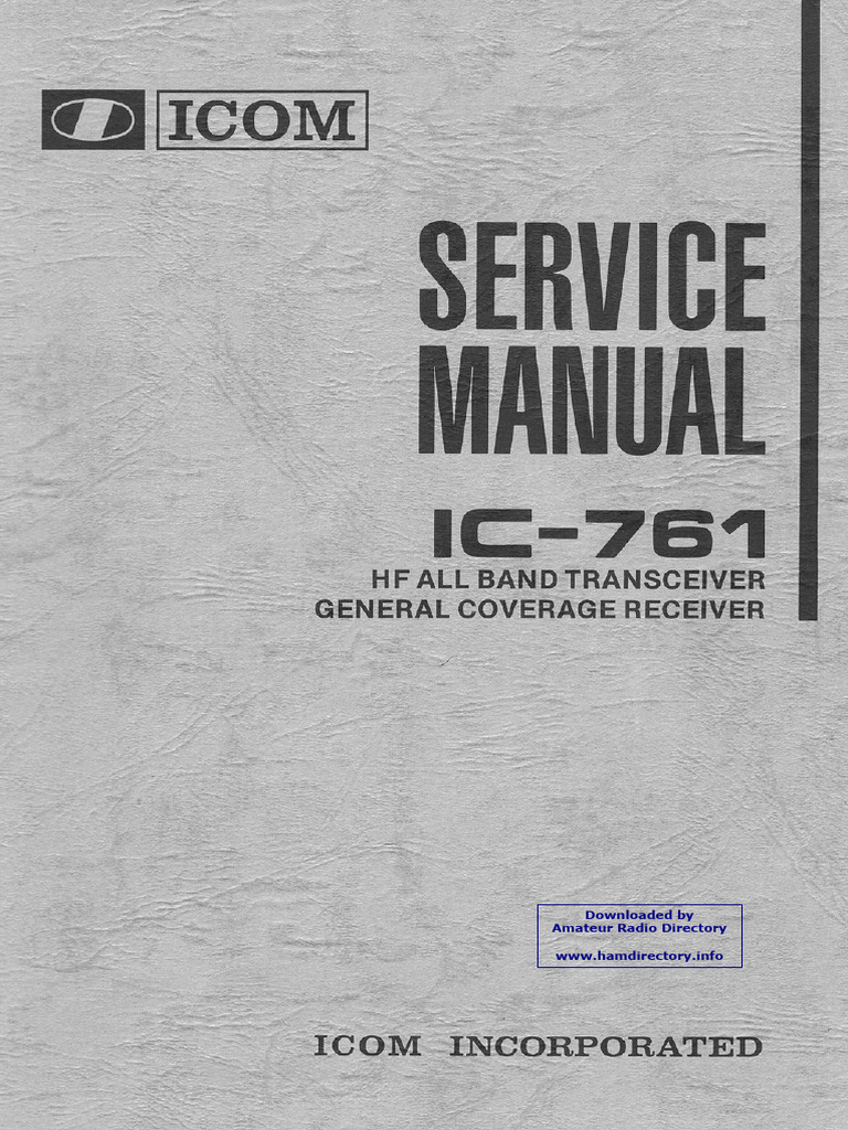 Ic-761 Serv Iw1ckr | PDF