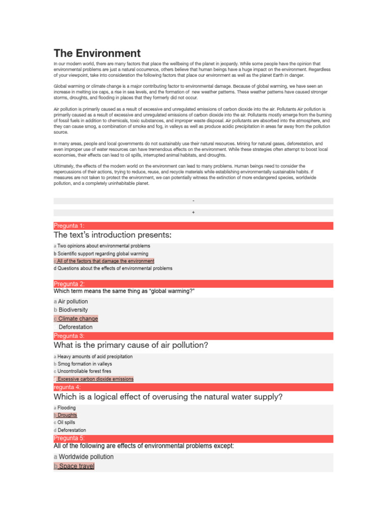 The Environment | PDF