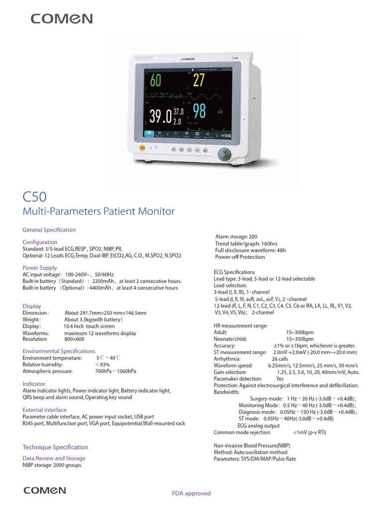 Comen c50 | PDF