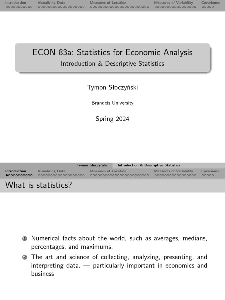 Lecture 1 Handout | PDF