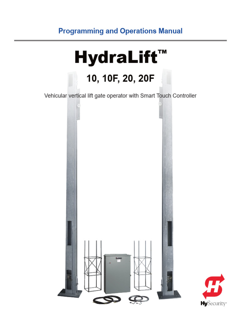 Programming OperationsManual HydraLift MX4512 | PDF